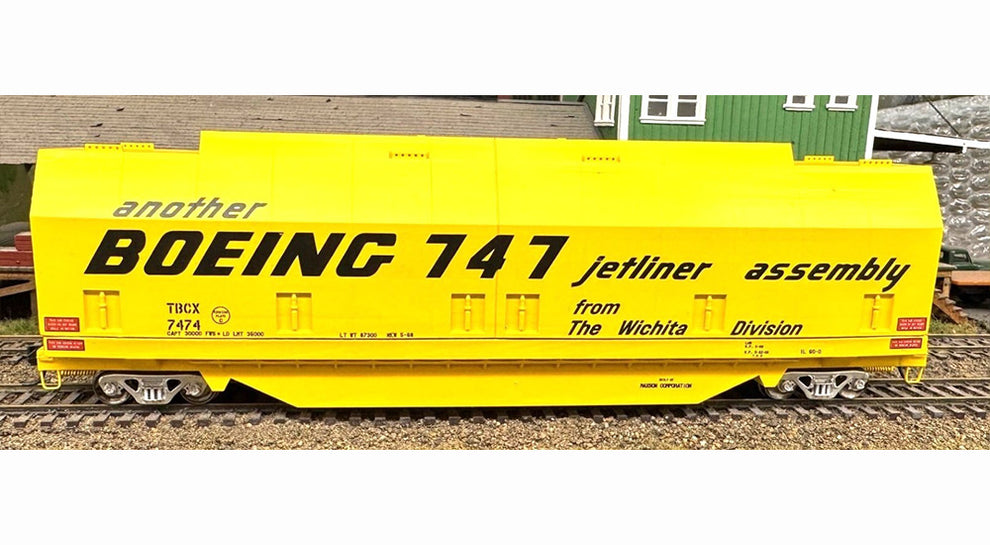 DECALS: Boeing Company Deep Well Aircraft Parts Flat Car – RailTrain ...