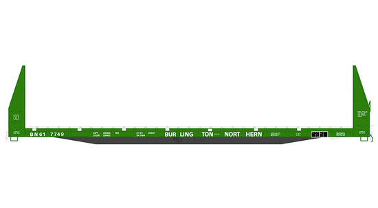 DECALS: Burlington Northern + MRL Thrall 61" Bulkhead Flat Cars ...