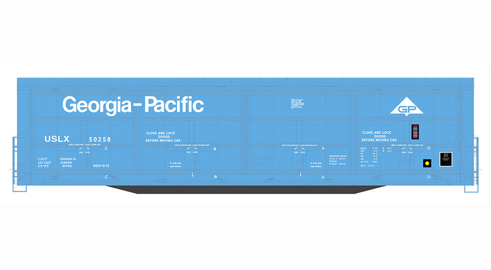 Decals: Georgia Pacific Evans All-Door Boxcar – RailTrain Hobbies
