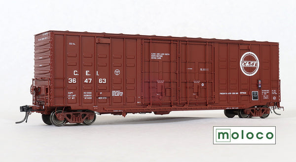 Moloco ACF 50' Hi-Cube Waffle Boxcar, 8+8 Plug Door, CEI as-delivered ...